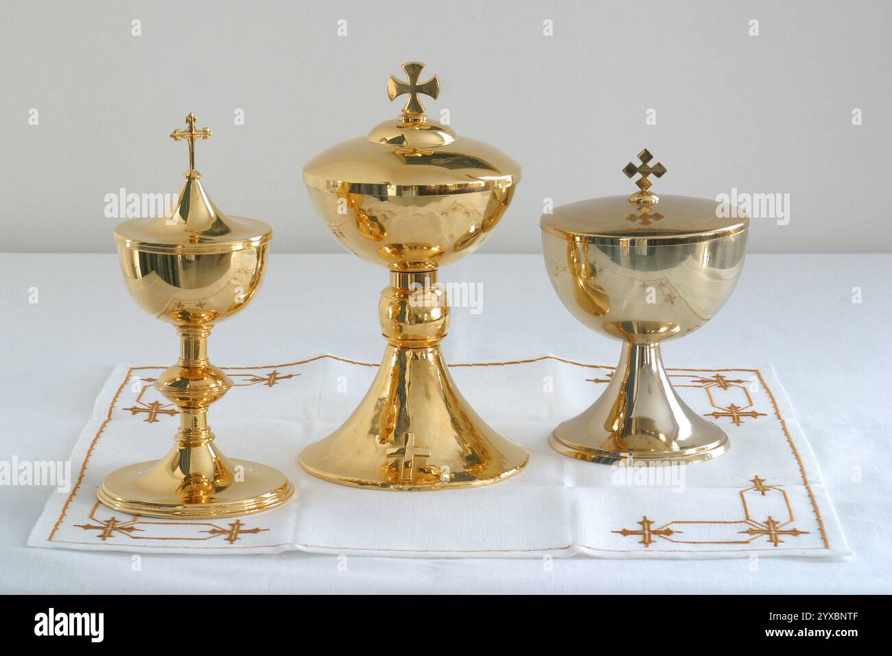 Holy communion Chalice in the church of Assumption of the Virgin Mary ...