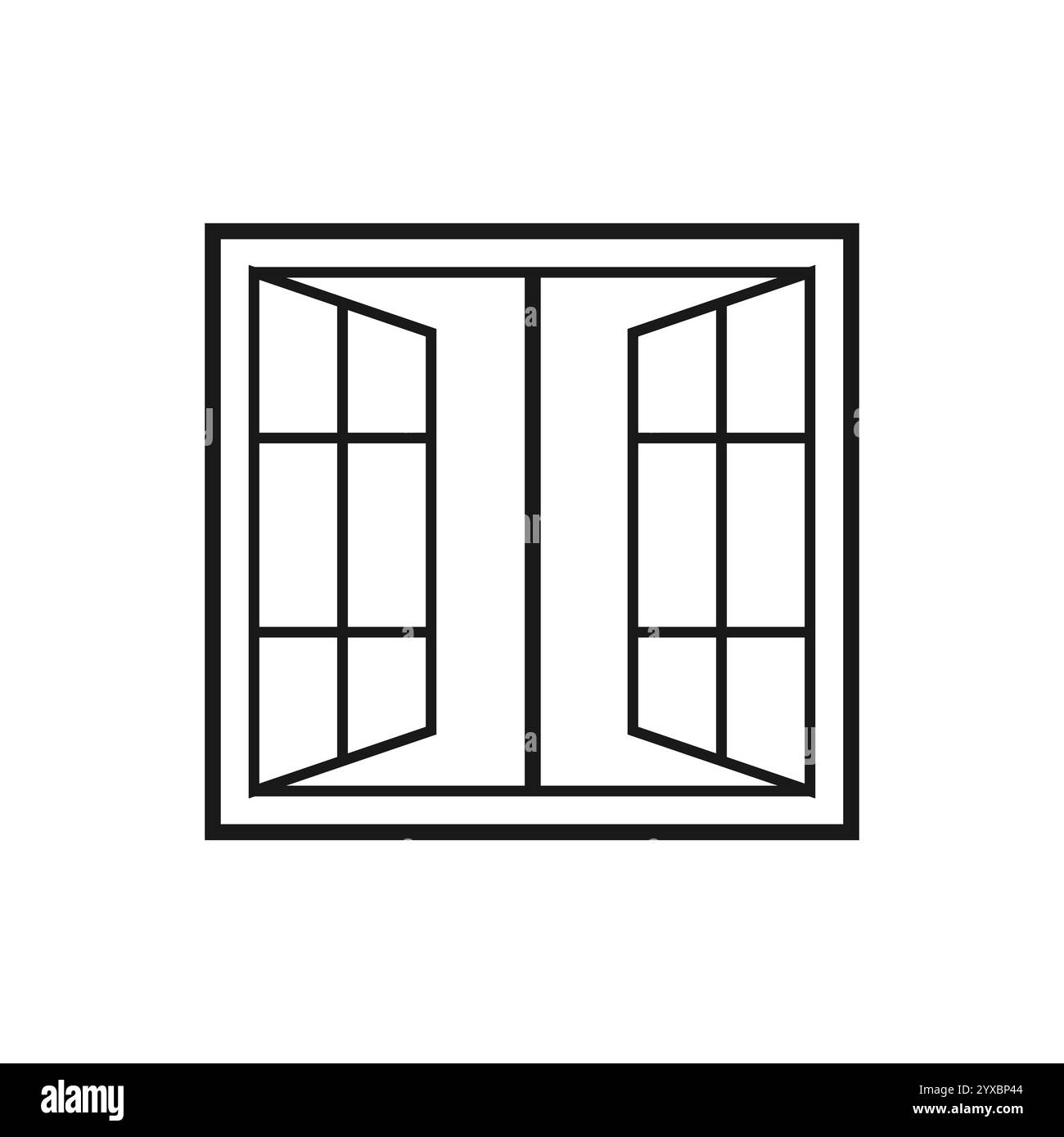 Decorative estate window Stock Vector Images - Alamy