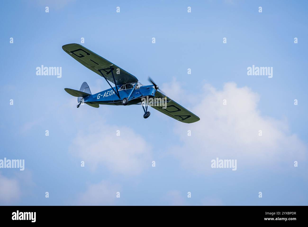 de Havilland Puss Moth, airborne at the Best of British Air Show held ...
