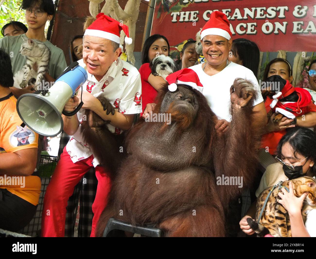 Manny Tangco, founder of Malabon Zoo celebrates the annual animal ...