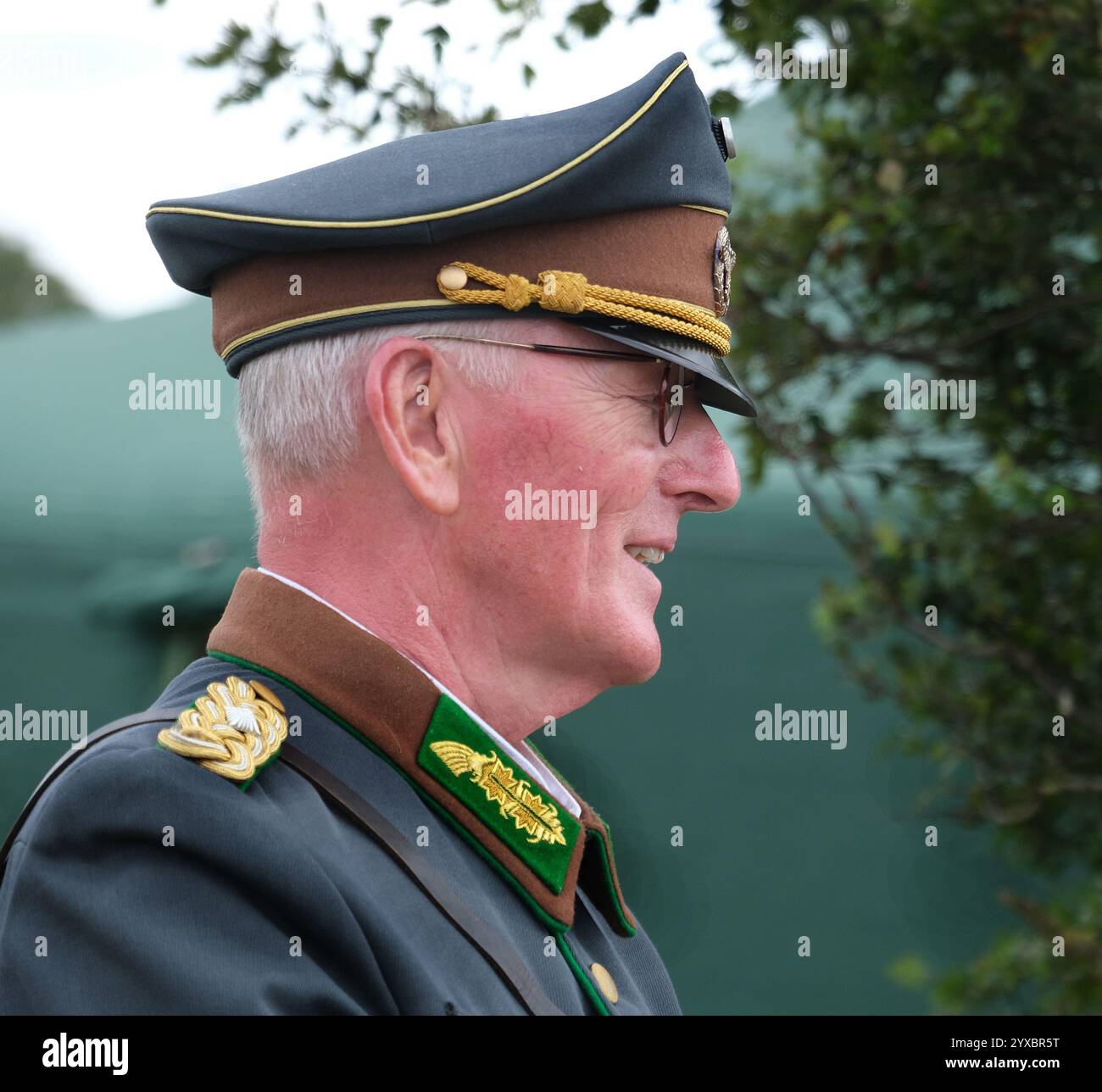 Reenactors as german second world war troops from various formations ...