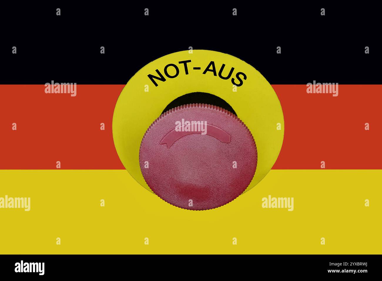 Deutschlandfahne und Not-Aus Deutschlandfahne und Not-Aus, 15.12.2024 ...