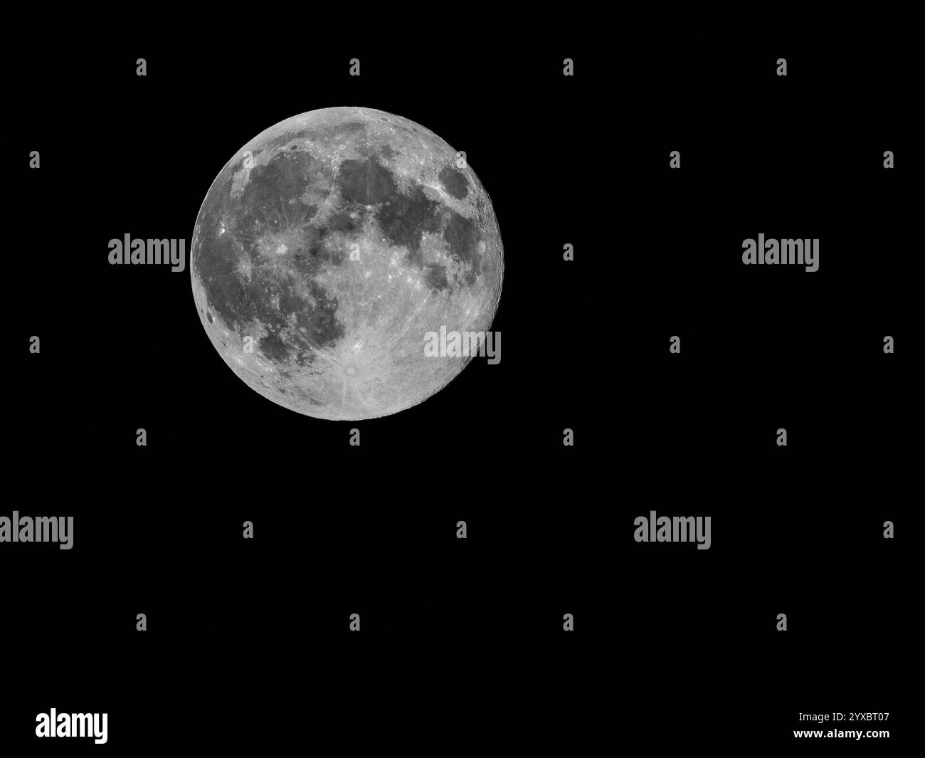 Harvest Full Moon Night Sky Stock Photo - Alamy