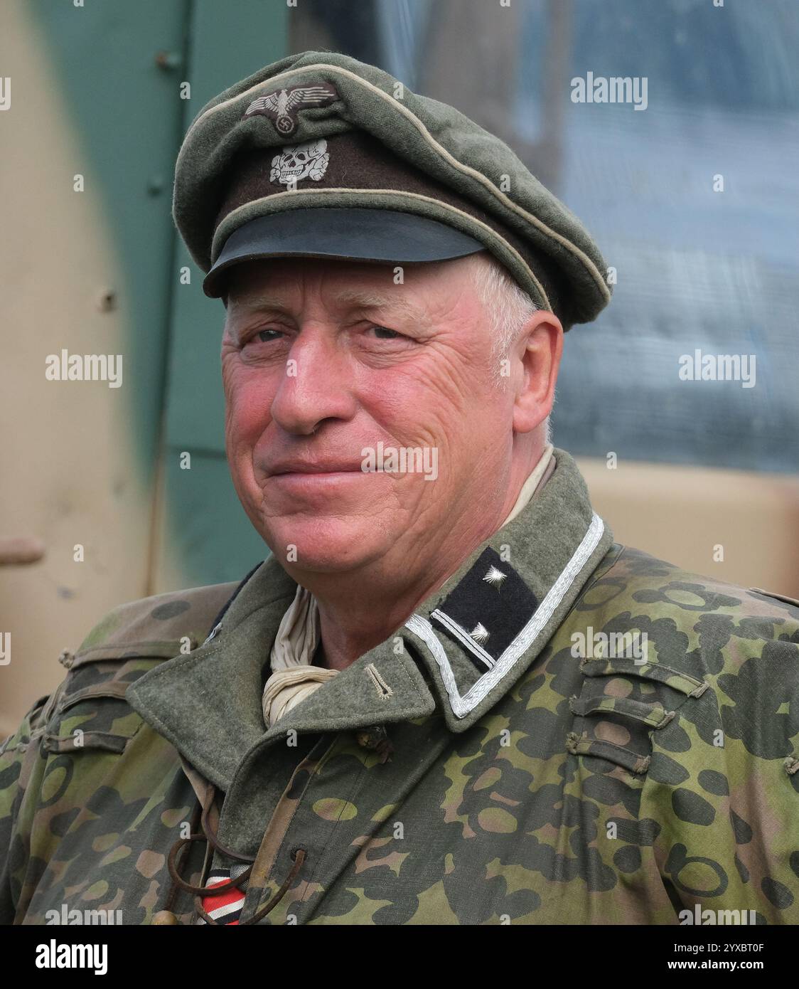 Reenactors as german second world war troops from various formations ...