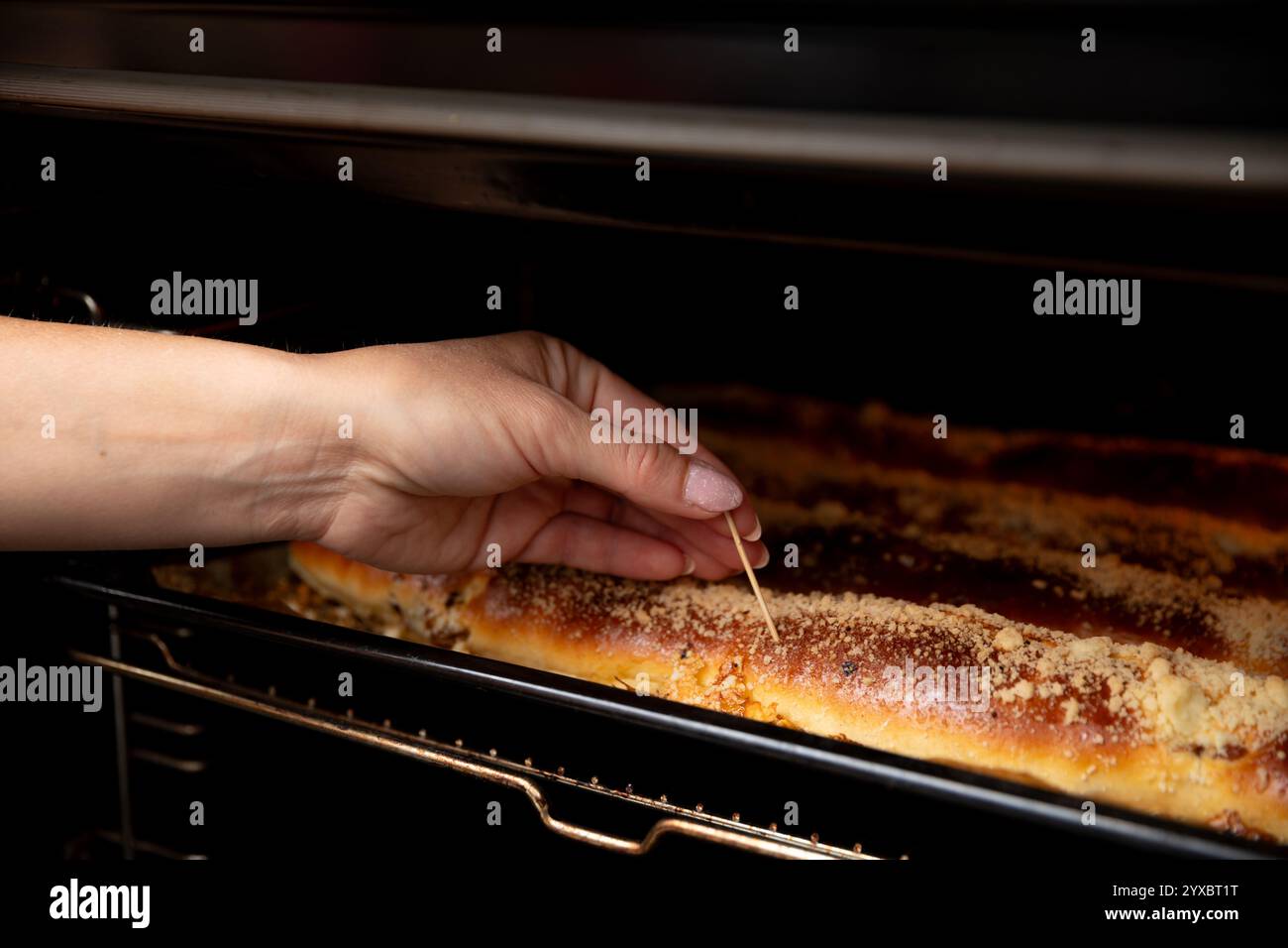 Baking Delicious Bread in the Oven with a Testing Tool to Achieve the ...