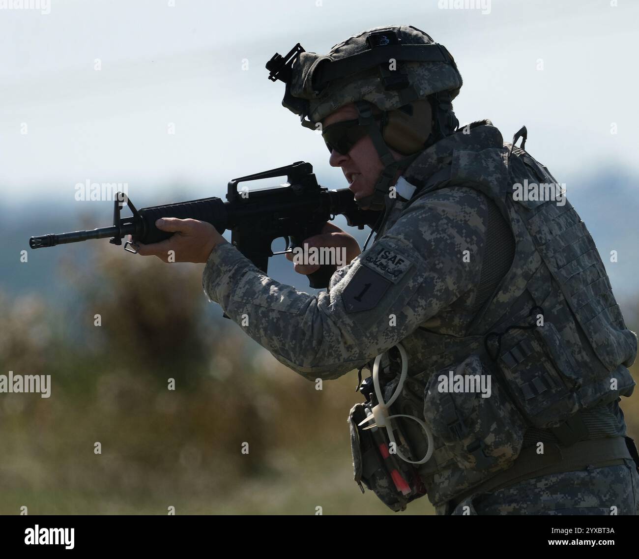 Modern British troops in Afganistan. (reenactors Stock Photo - Alamy
