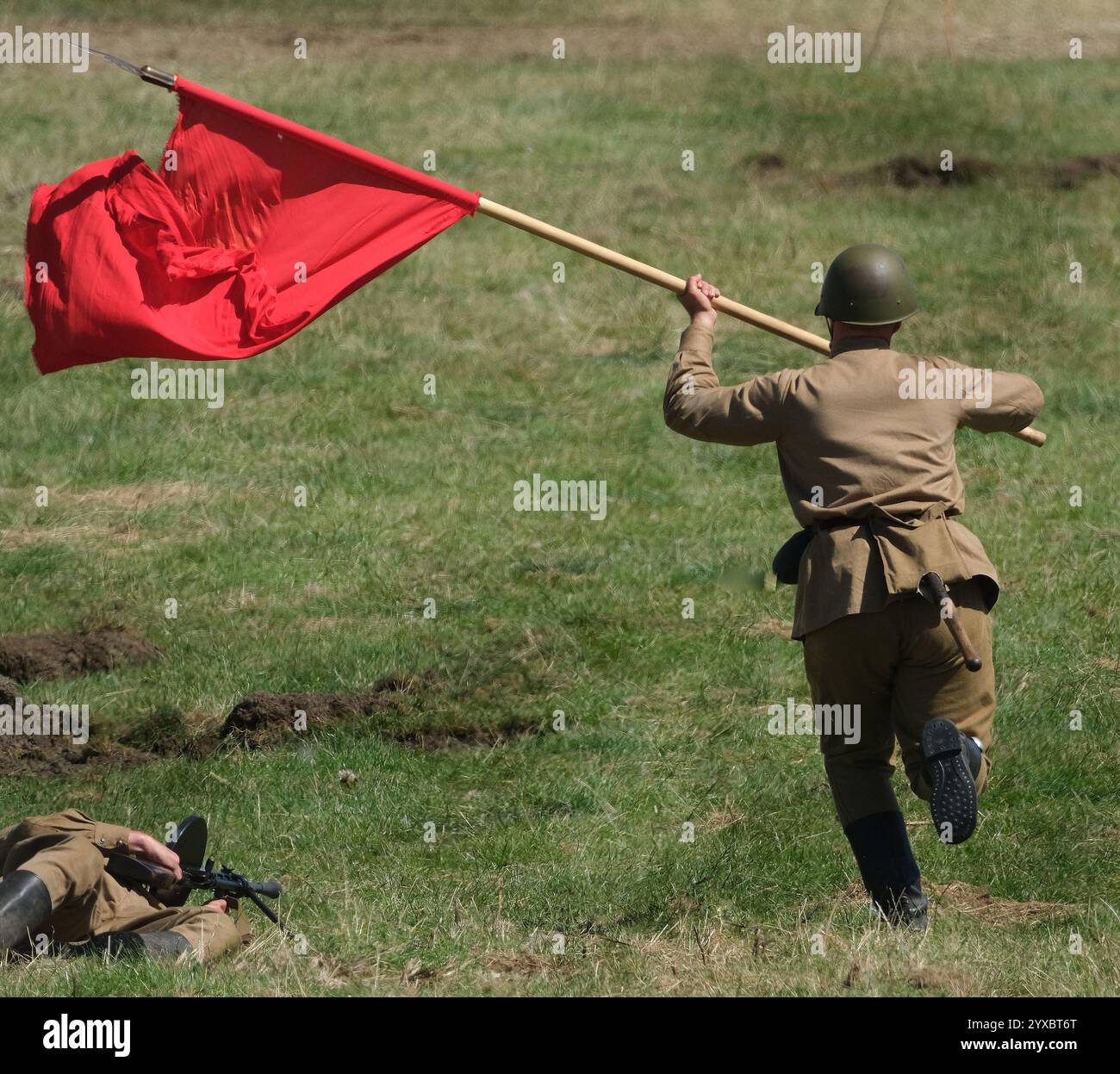 Russian infantry of the second world war. (Reenactor Stock Photo - Alamy