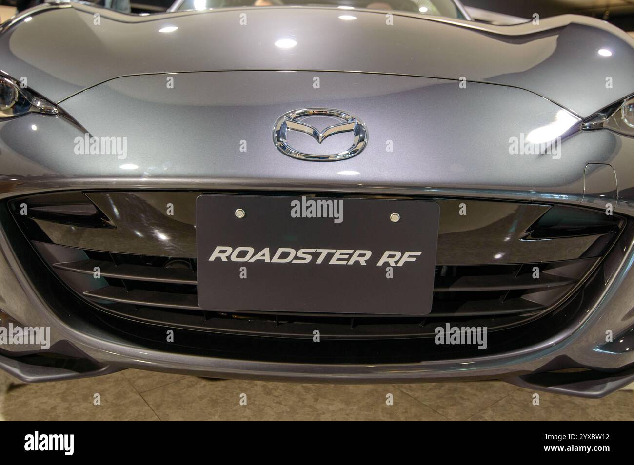 Roadster RF car exhibited in Mazda car museum and assembly plant exhibition in Hiroshima, Japan ...