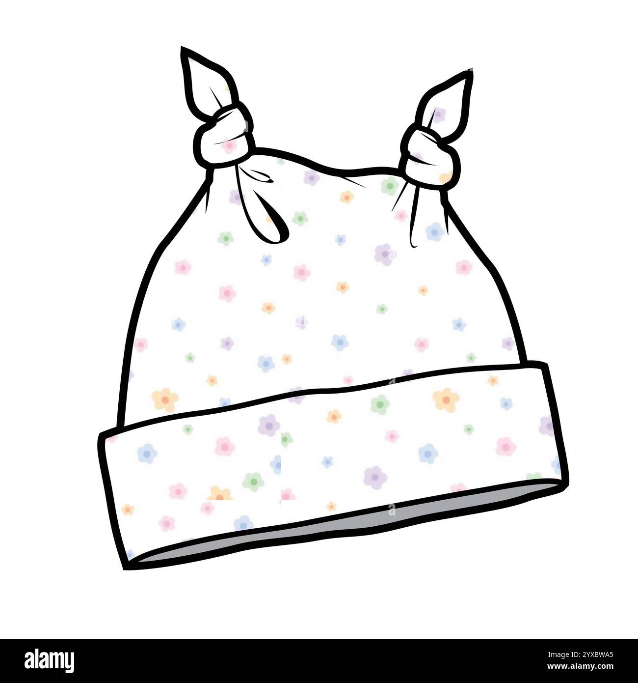 Print toque hats flat sketch vector mockup template Stock Vector Image ...