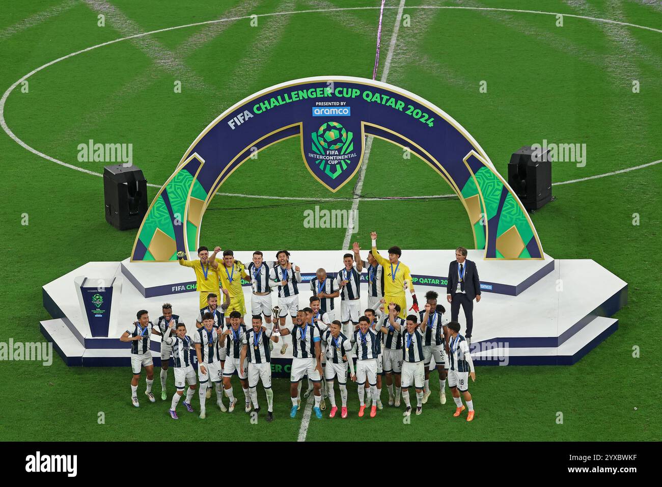 14th December 2024: Doh, Qatar: Players of C.F. Pachuca celebrate their ...