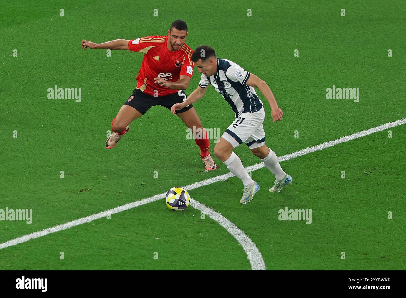 14th December 2024: Doh, Qatar: Oussama Idrissi of Pachuca challenges ...