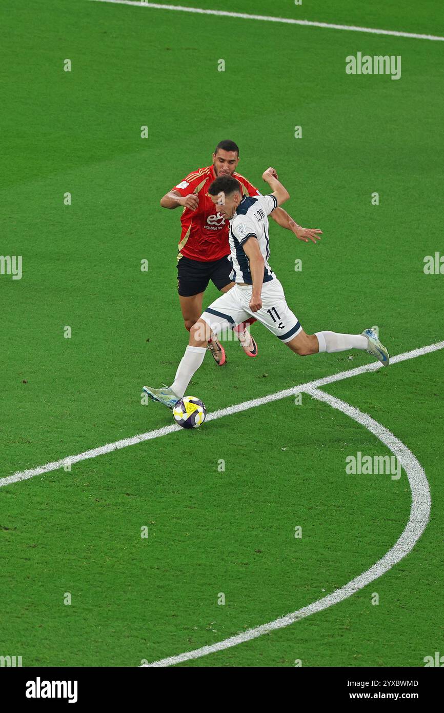 14th December 2024: Doh, Qatar: Oussama Idrissi of Pachuca challenges ...