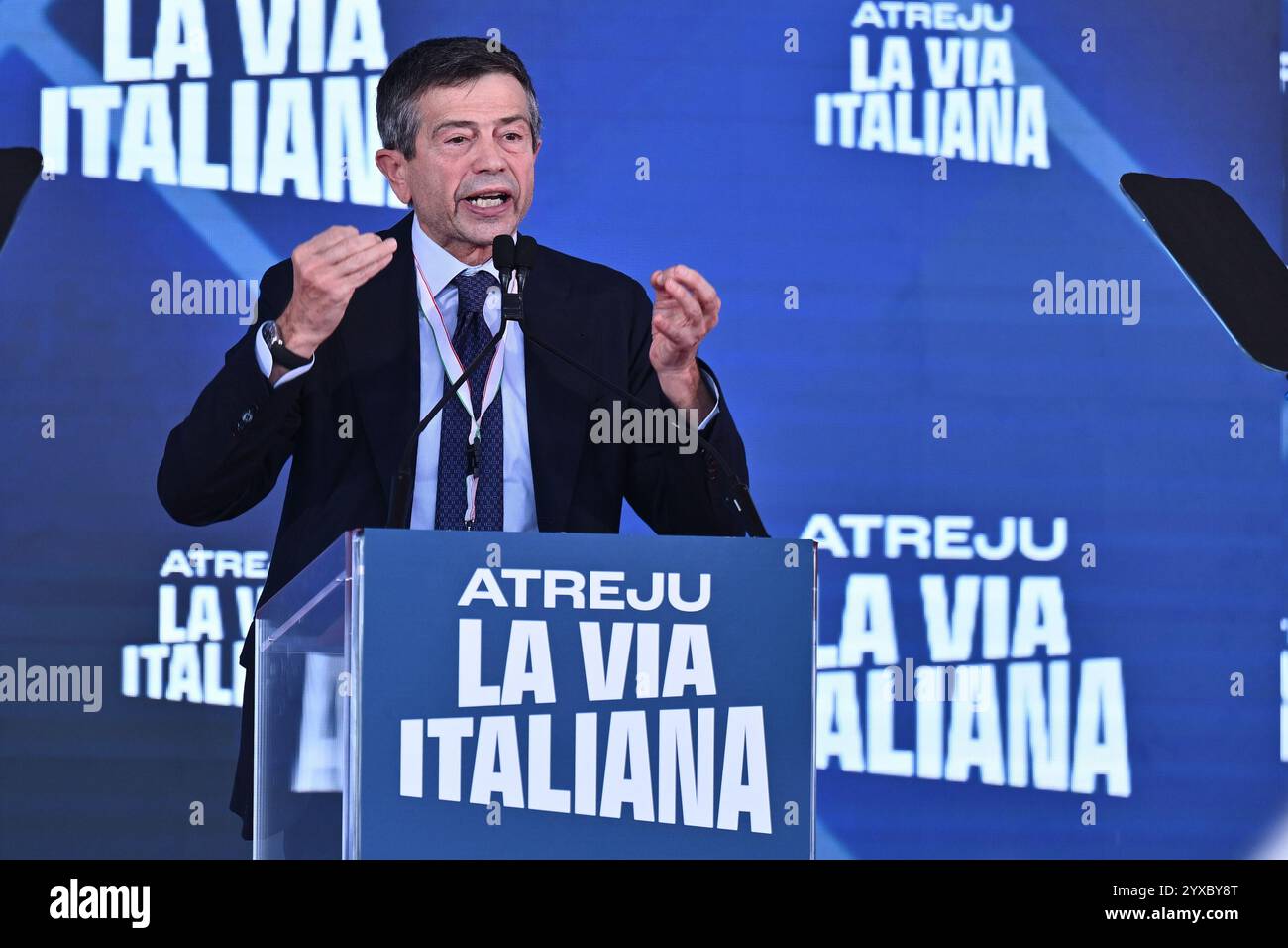 Rome, Italy. 15th Dec, 2024. Maurizio Enzo Lupi Deputy and President ...