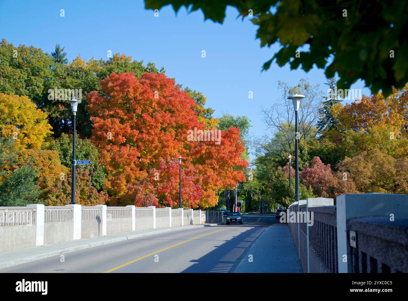 City traffic in bridge autumn hi-res stock photography and images - Alamy