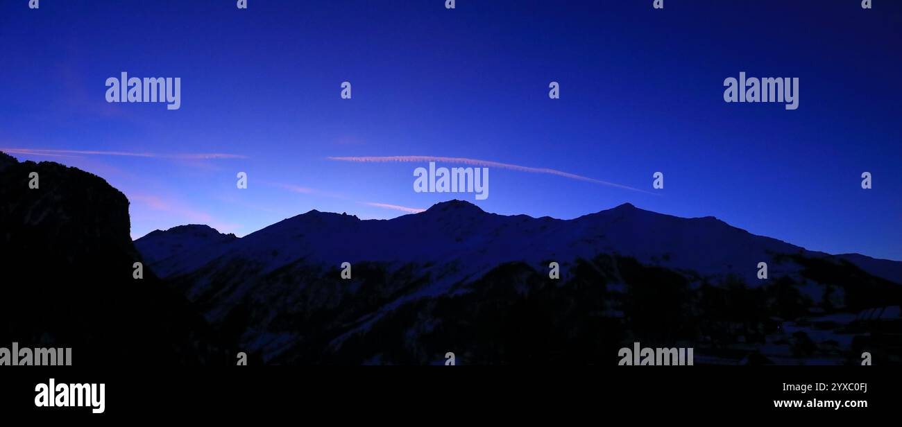 Sunset over the swiss alps hi-res stock photography and images - Alamy