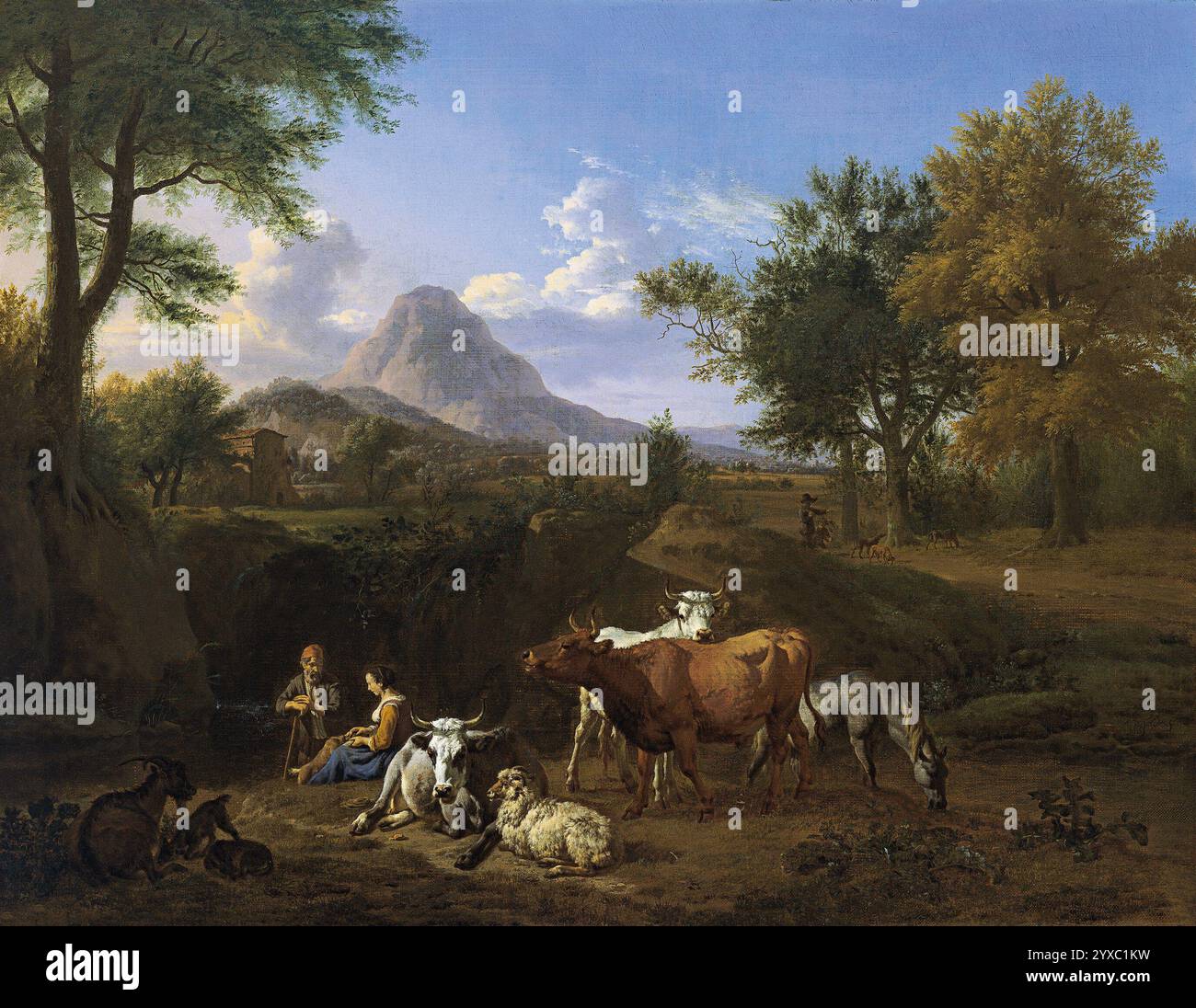 Title: Pastoral Scene Artist: Adriaen van de Velde Year: 1663 Medium ...