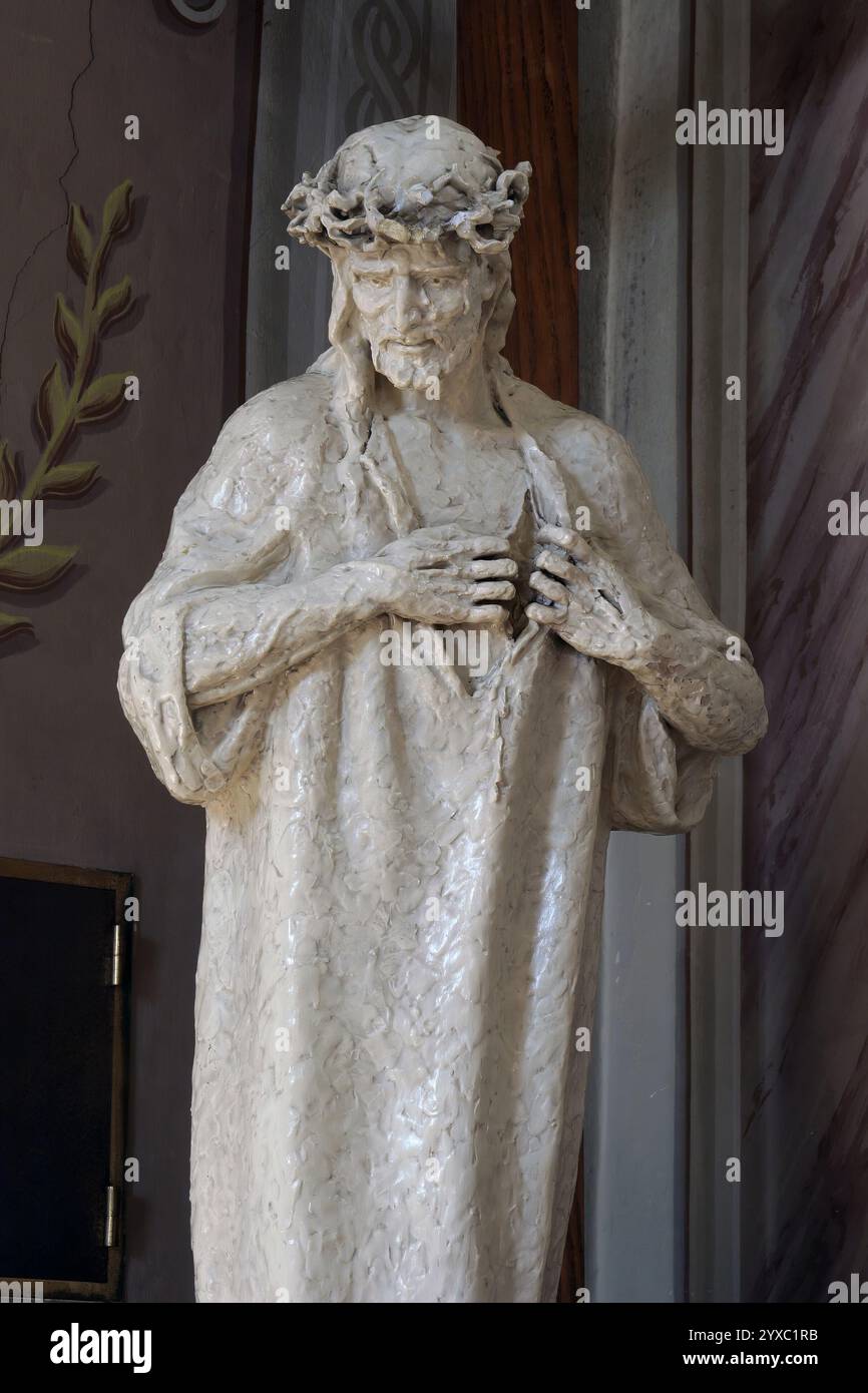 Sacred Heart of Jesus, statue in the church Our Lady of Prompt Succor ...
