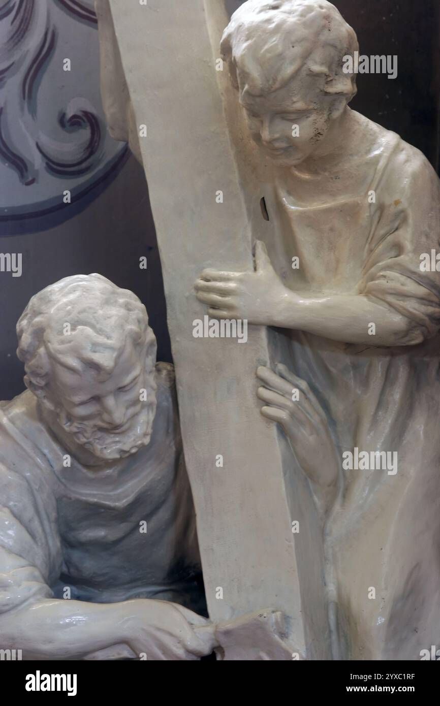 Joseph the carpenter and jesus art hi-res stock photography and images ...