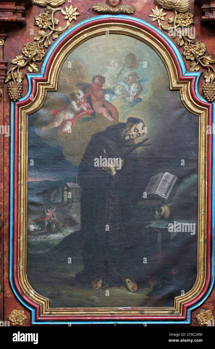 Saint Francis, altarpiece on the altar of Saint Francis of Assisi in ...