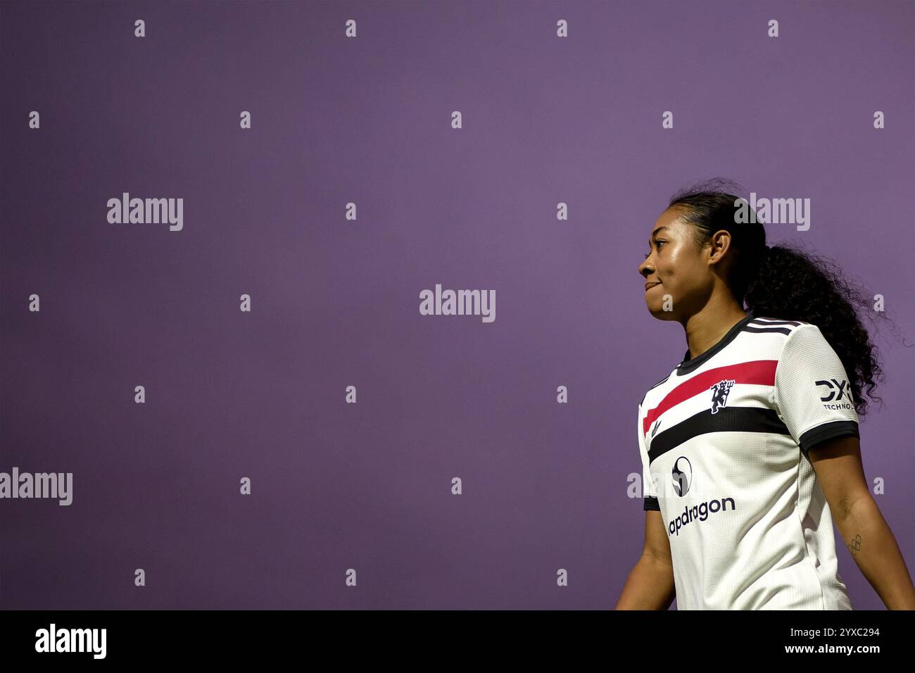 London, England, December 15 2024: Jayde Riviere (14 Manchester United ...