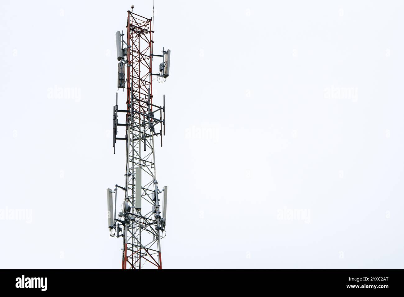 Aerial view of mobile phone cell tower Stock Photo - Alamy