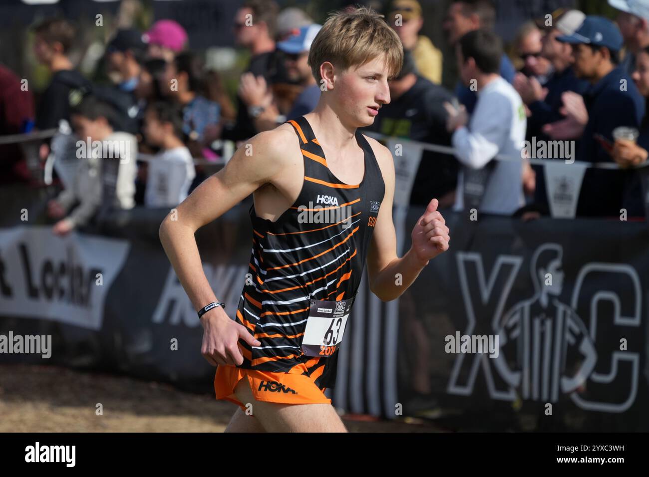 Tristan Yoder places 17th in 15:51.4 during the Foot Locker Cross ...