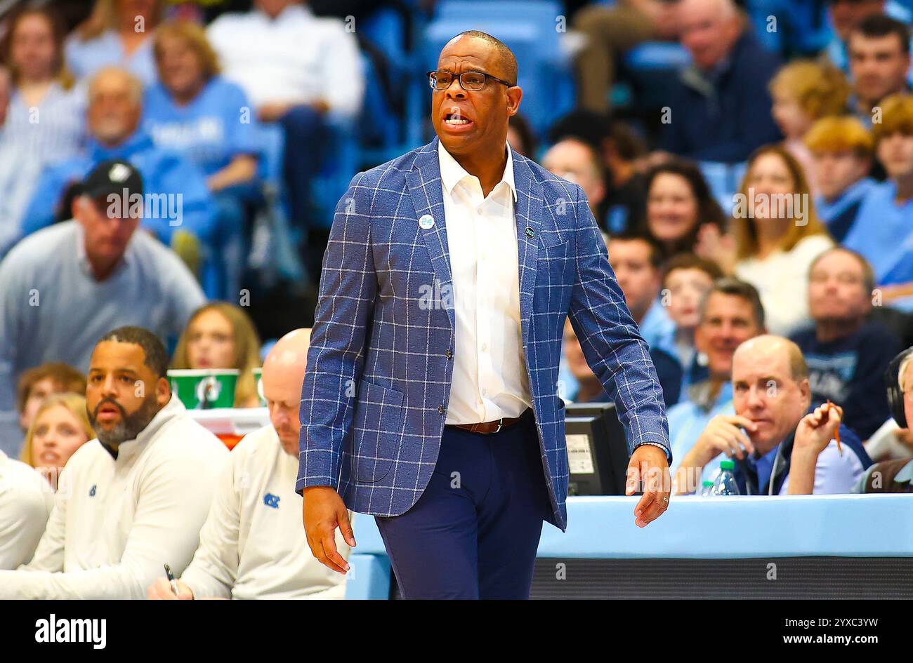 December 14, 2024: Hubert Davis is the head basketball coach for North ...