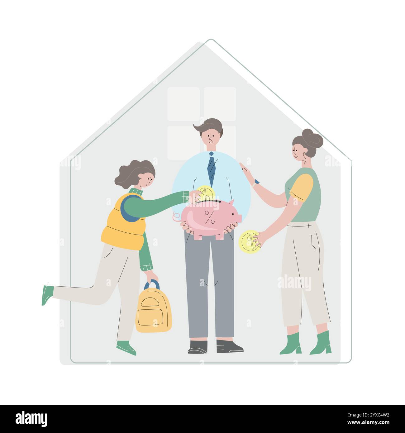 Child moving house Cut Out Stock Images & Pictures - Alamy