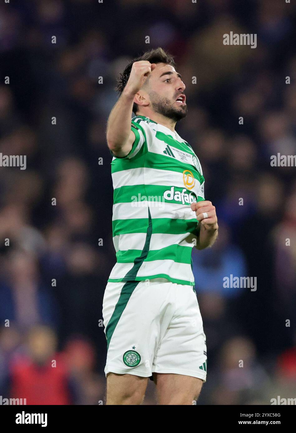 Celtic's Greg Taylor celebrates scoring their side's first goal of the ...