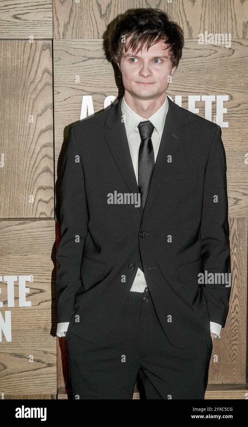 NEW YORK, NEW YORK - DECEMBER 13, 2024: Charlie Tahan attends the ...