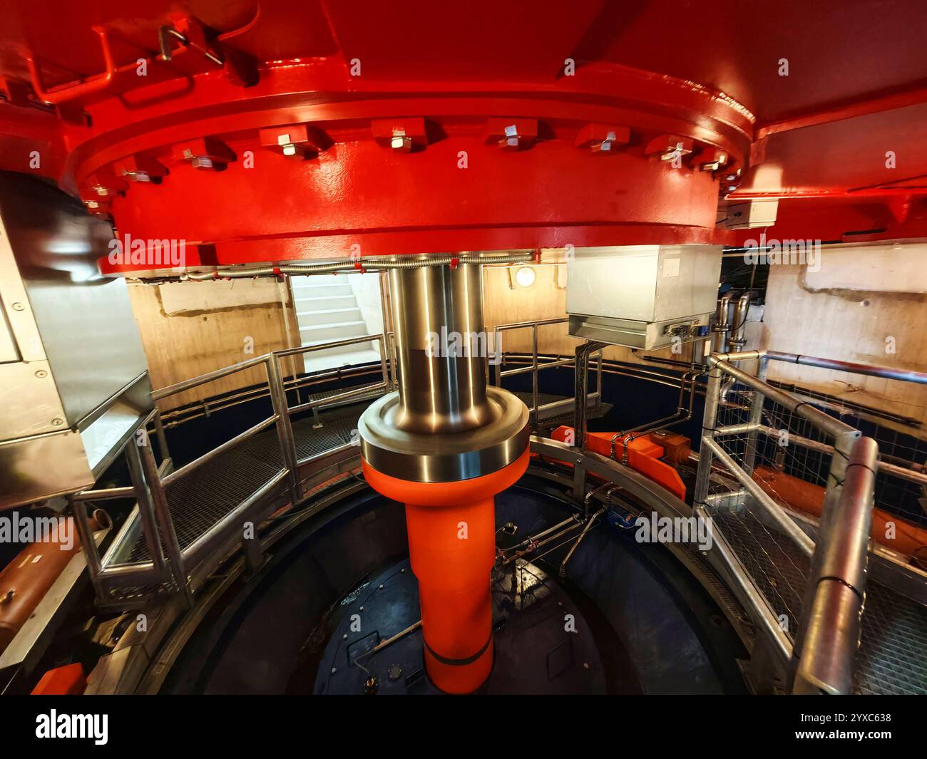 inside a room of an industrial warehouse, production and storage inside ...
