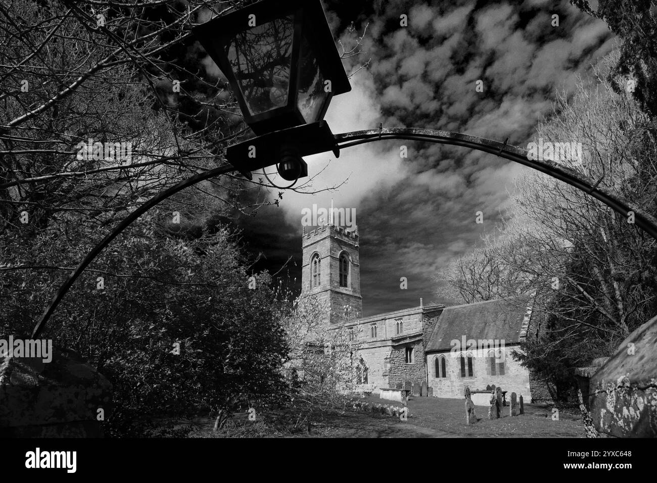 St Peters church, Cogenhoe village, Northamptonshire county; England ...