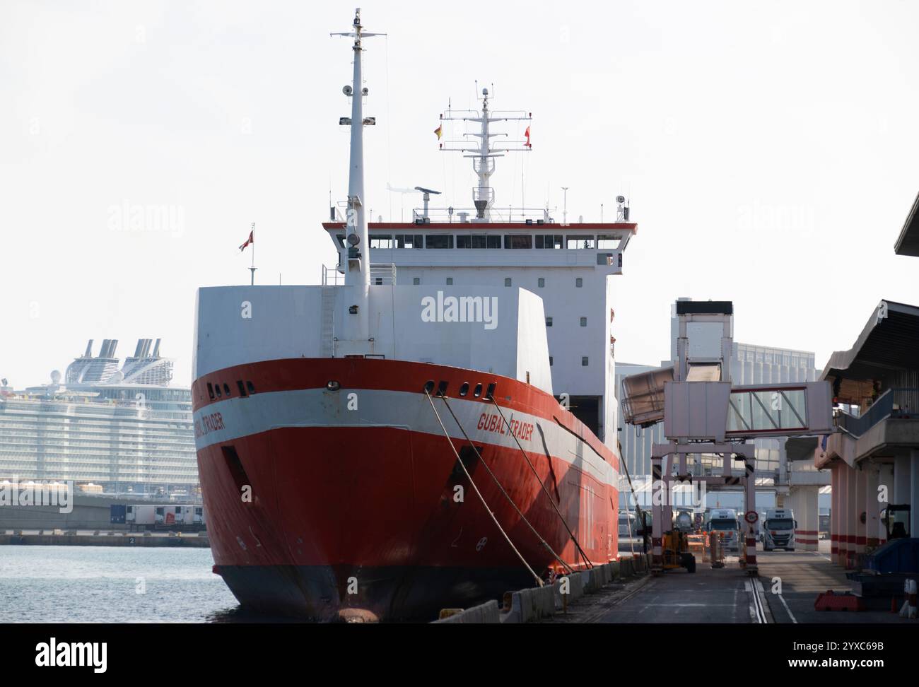 Gubal Trader ship waiting for its time to set sail docked at the San ...