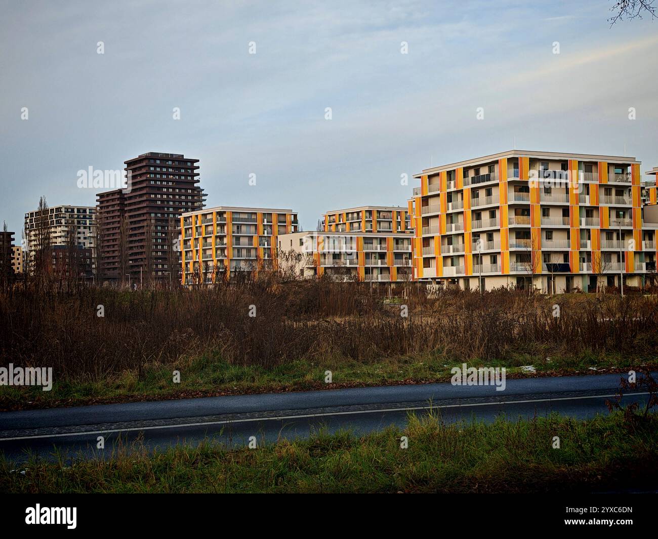 urban architecture, buildings and its facade design in the city urban ...