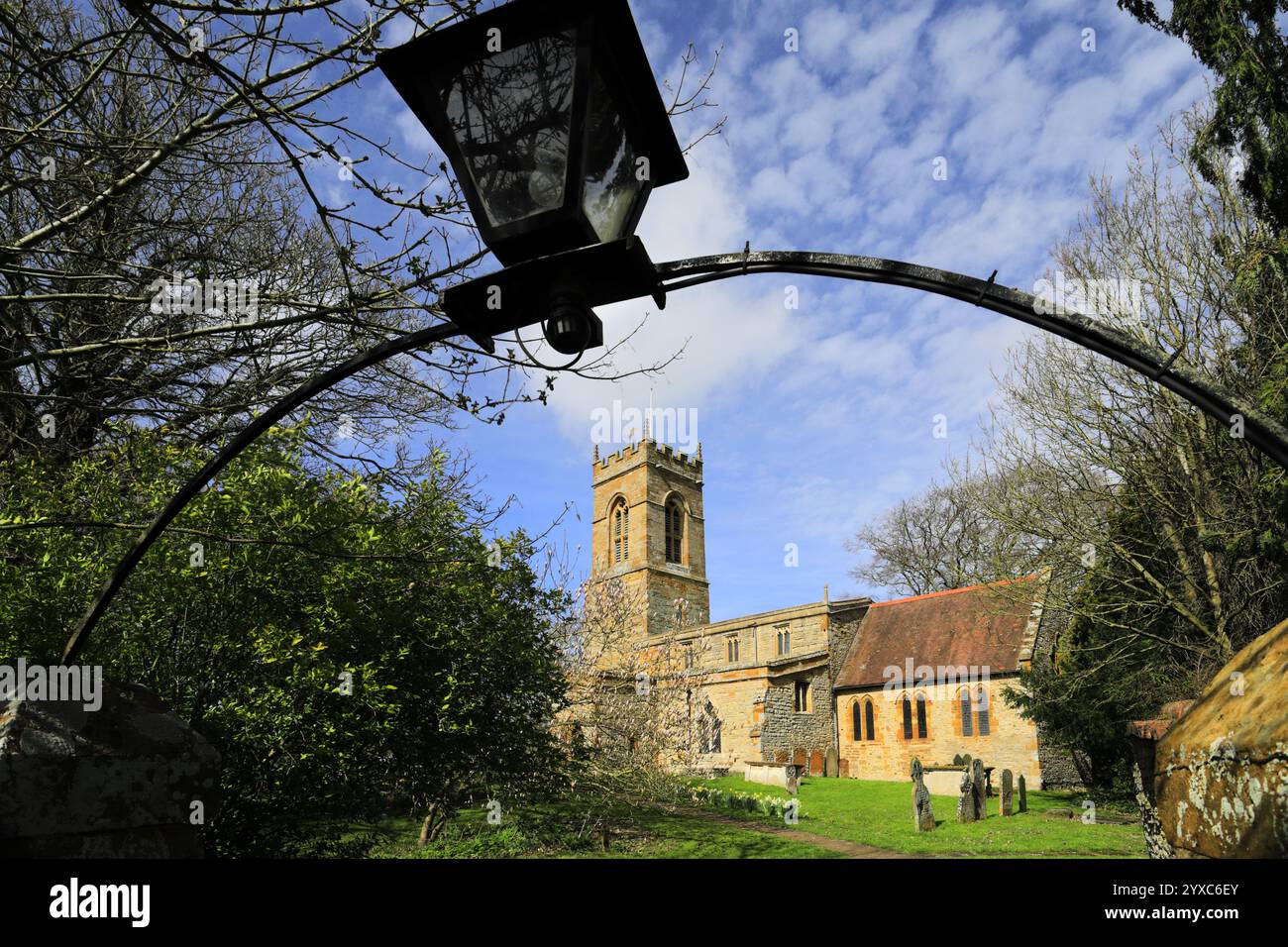St Peters church, Cogenhoe village, Northamptonshire county; England ...