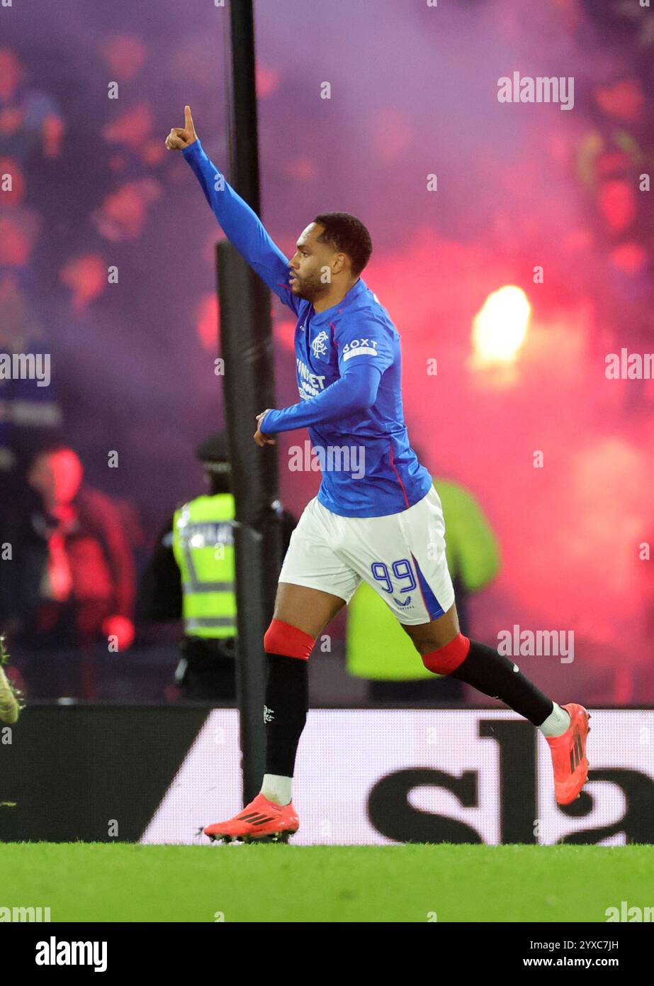 Rangers' Danilo celebrates scoring their side's third goal of the game ...