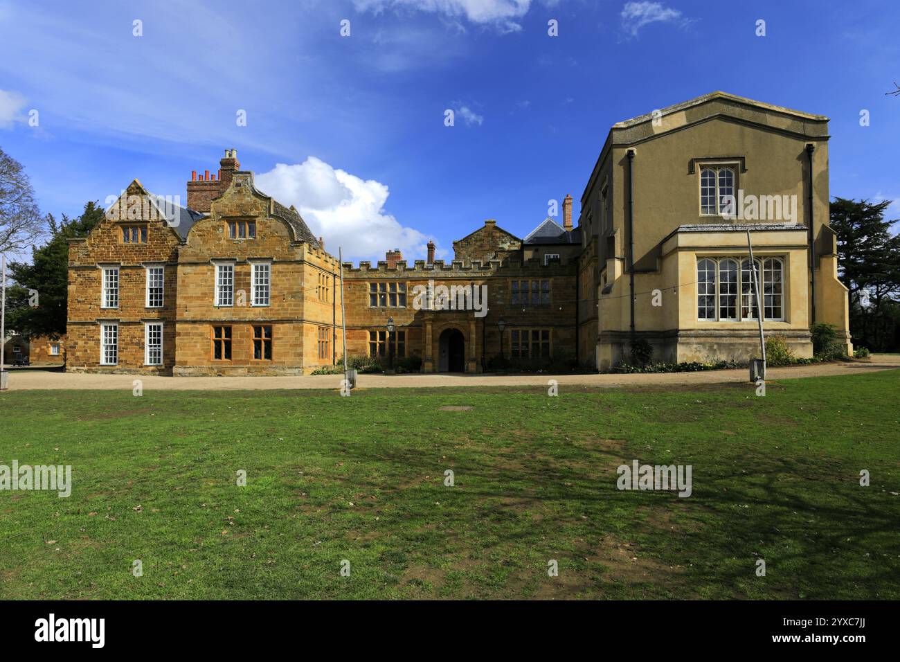 View of Delapre Abbey, Northampton town, Northamptonshire, England; UK ...