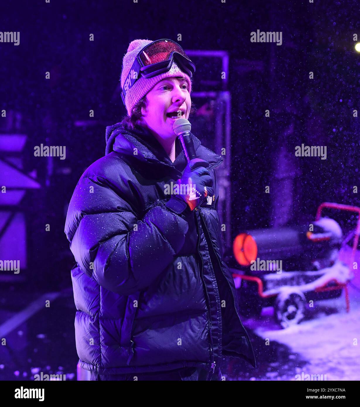 Olympic Valley, USA. 14th Dec, 2024. Anella Herim performs during the ...