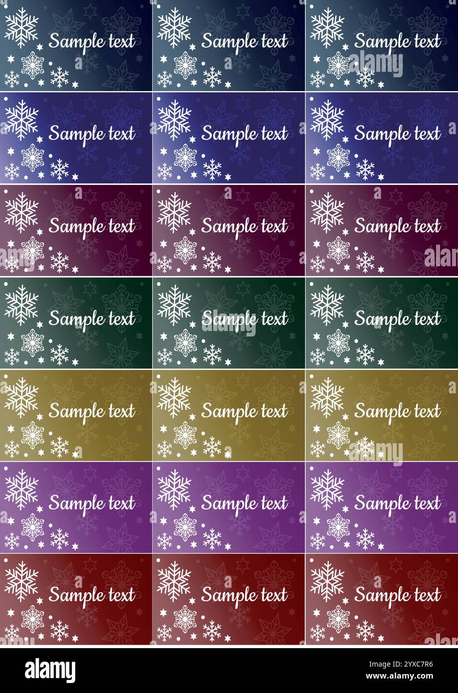 Collection of 21 colorful Christmas gift tags labels on A4 page with ...
