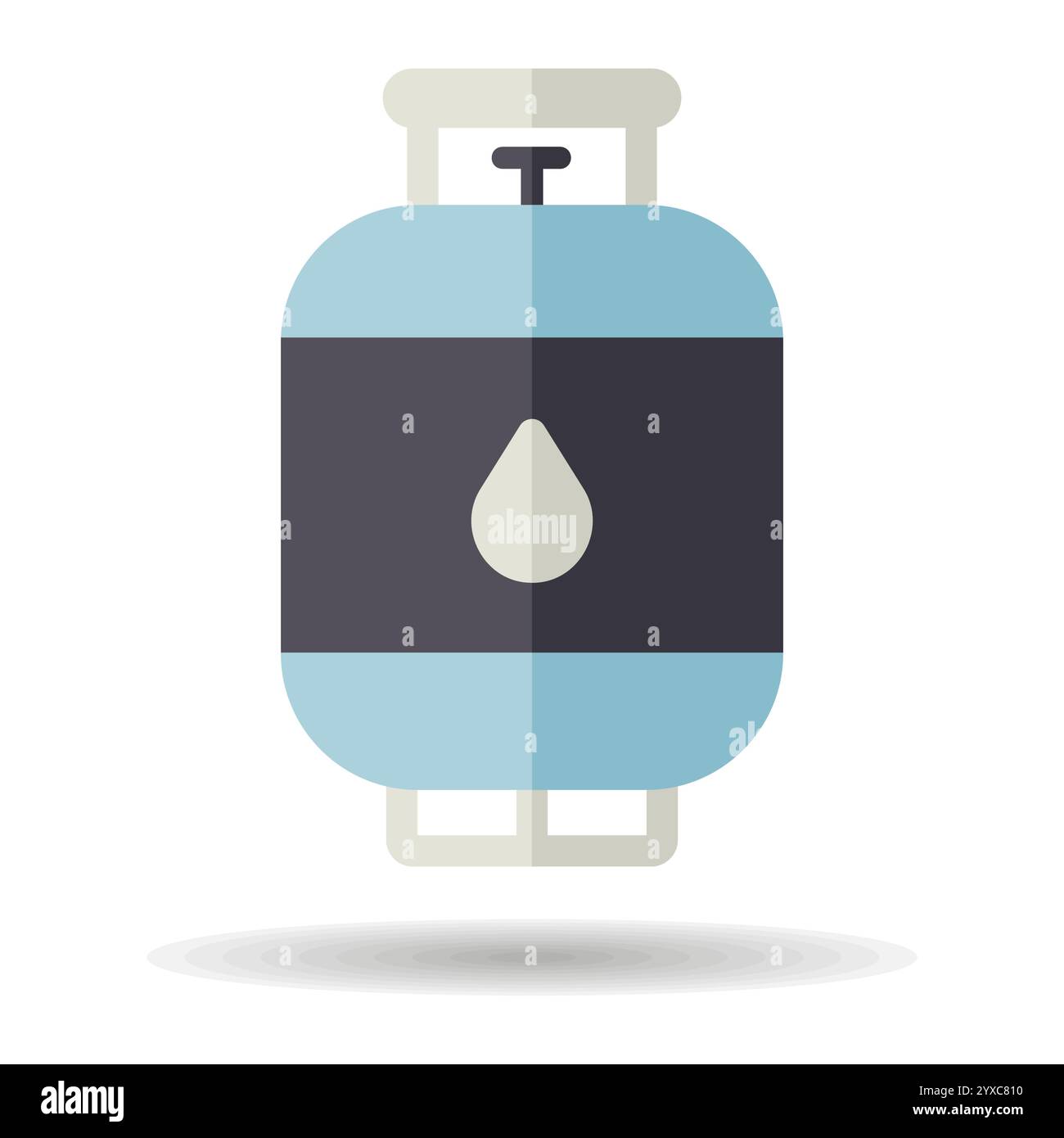Propane gas cylinder vector isolated icon. Barbecue and bbq grill sign ...