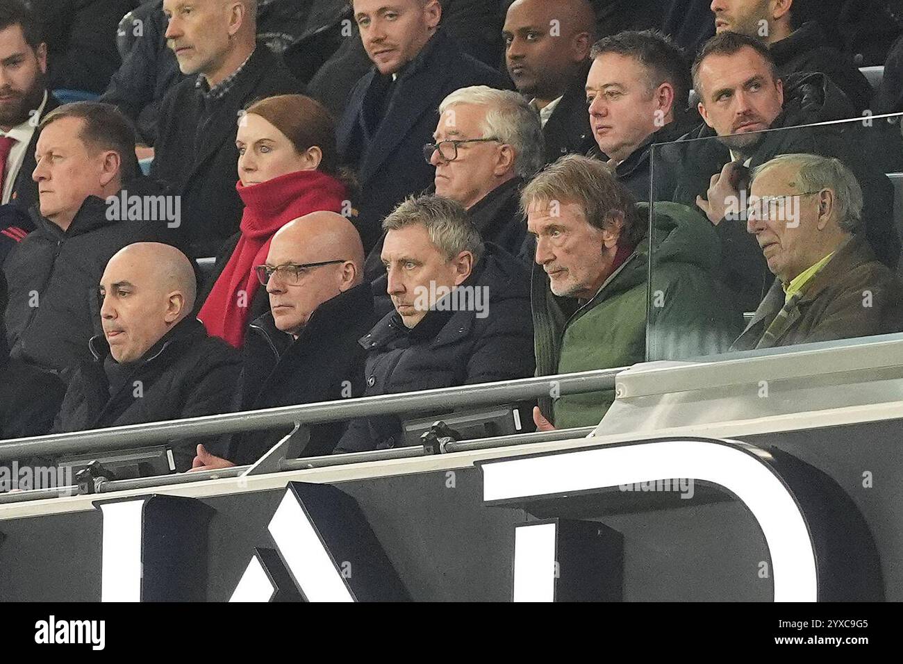 (left to right) Manchester United CEO Omar Berrad, Sir Dave Brailsford ...