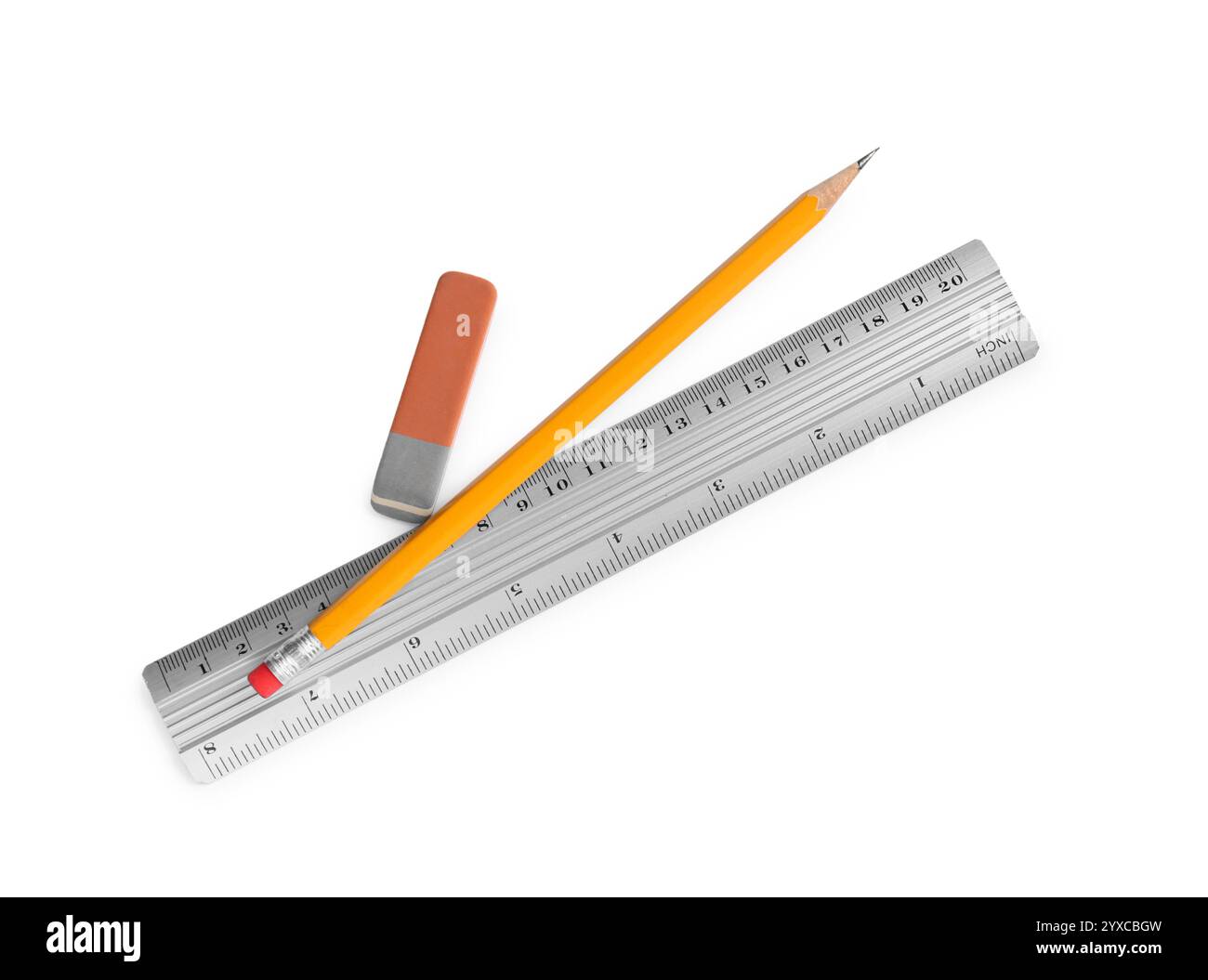 Eraser top view Cut Out Stock Images & Pictures - Alamy
