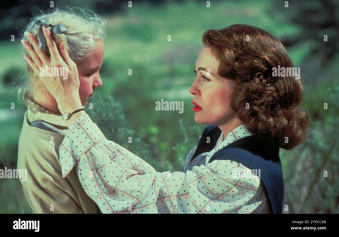 MOMMIE DEAREST 1982 Paramount Pictures film with Faye Dunaway as Joan Crawford and Mara Hobel as ...