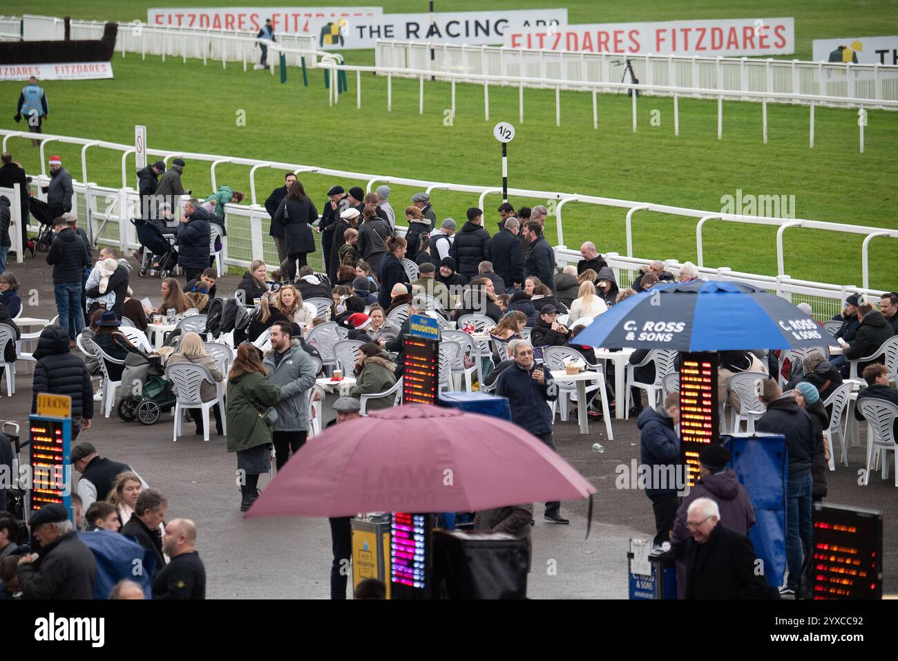 A very busy day at Royal Windsor Racecourse in Windsor, Berkshire at ...