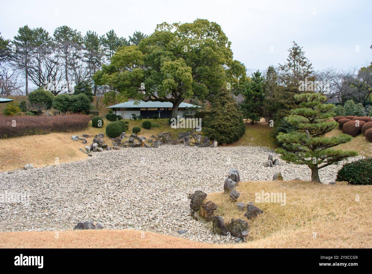 Grounds of Nagoya Castle Park in Nagoya, Japan, built by shogun ...