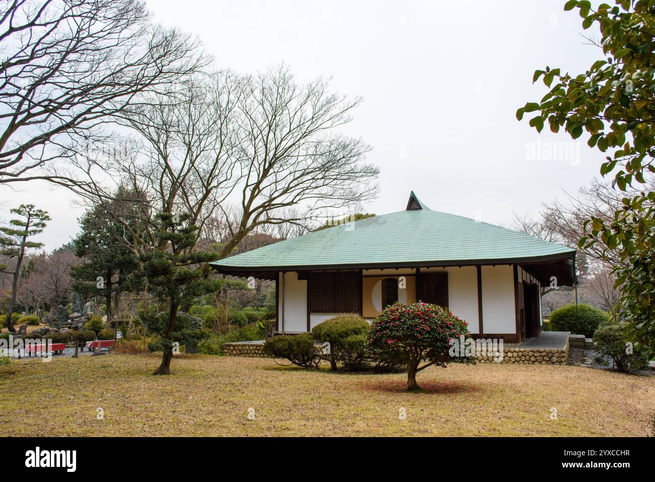 Grounds of Nagoya Castle Park in Nagoya, Japan, built by shogun ...