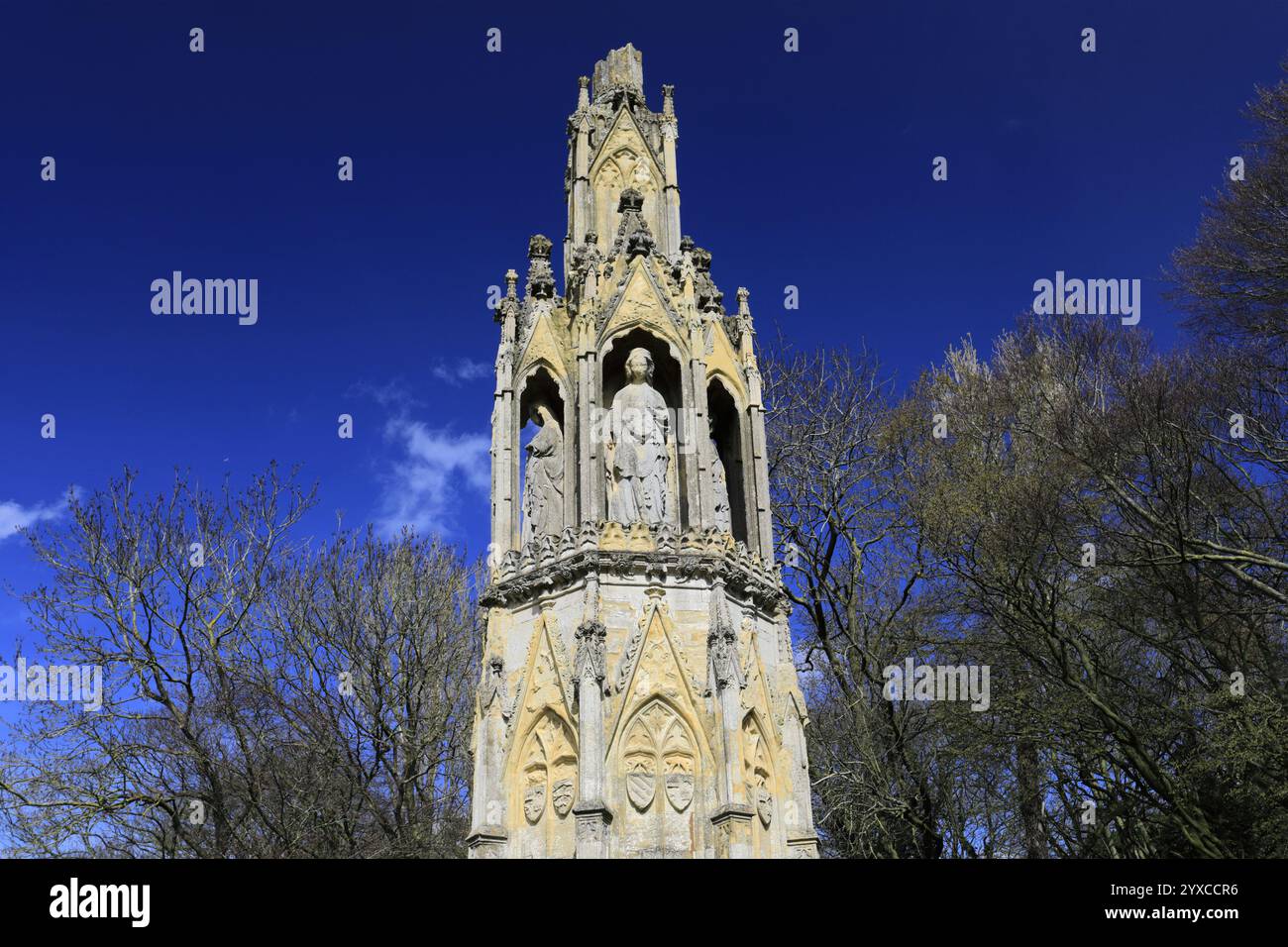 The Eleanor Cross at Hardingstone, Northampton town, Northamptonshire ...