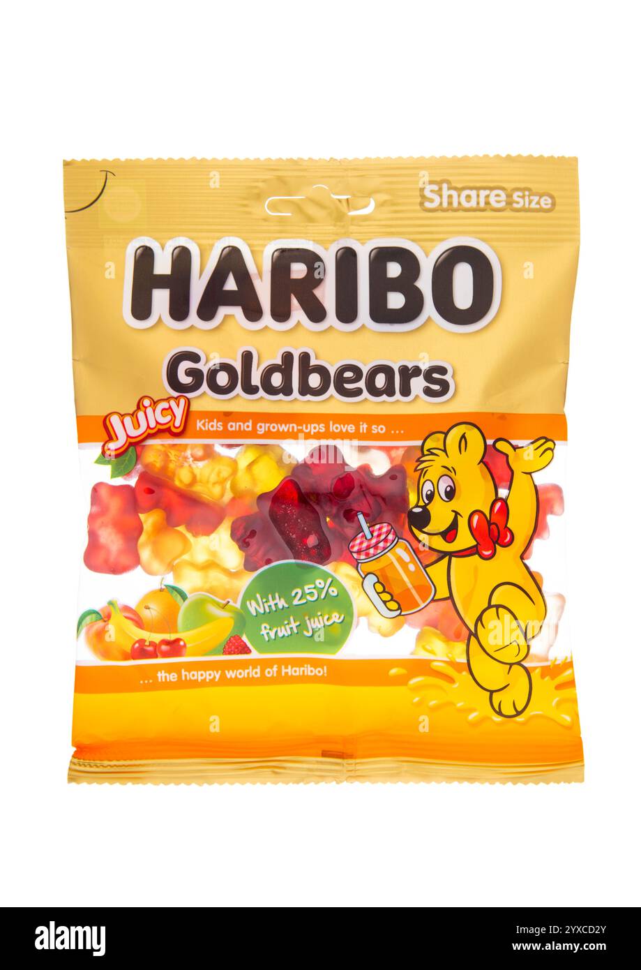 LONDON, UK - DECEMBER 09, 2024: Haribo original colorful jelly gummy ...