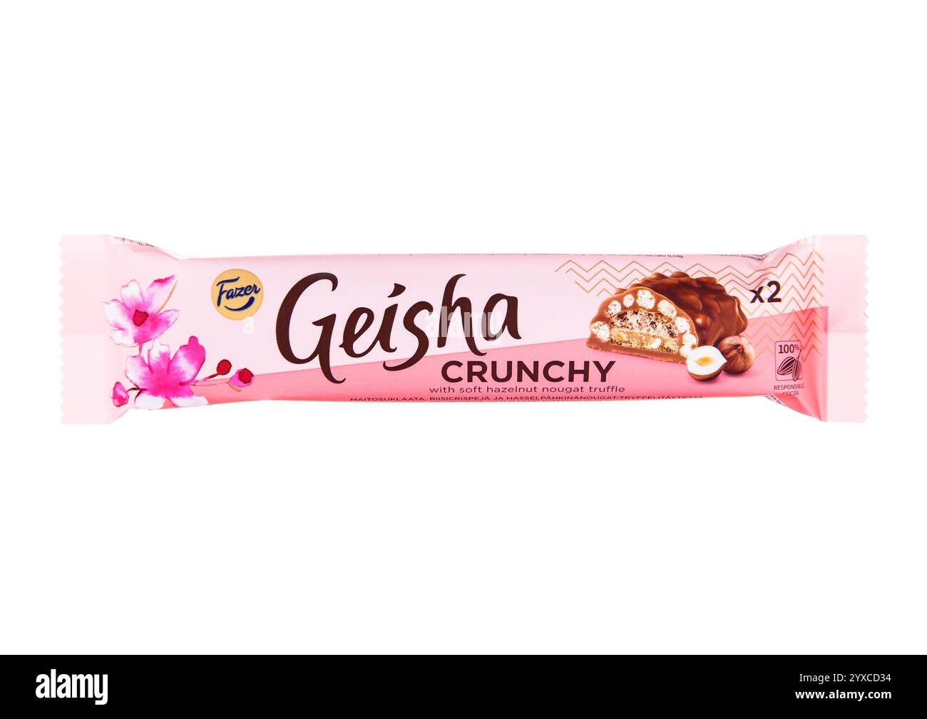 LONDON, UK - DECEMBER 09, 2024: Geisha crunchy milk chocolate and ...