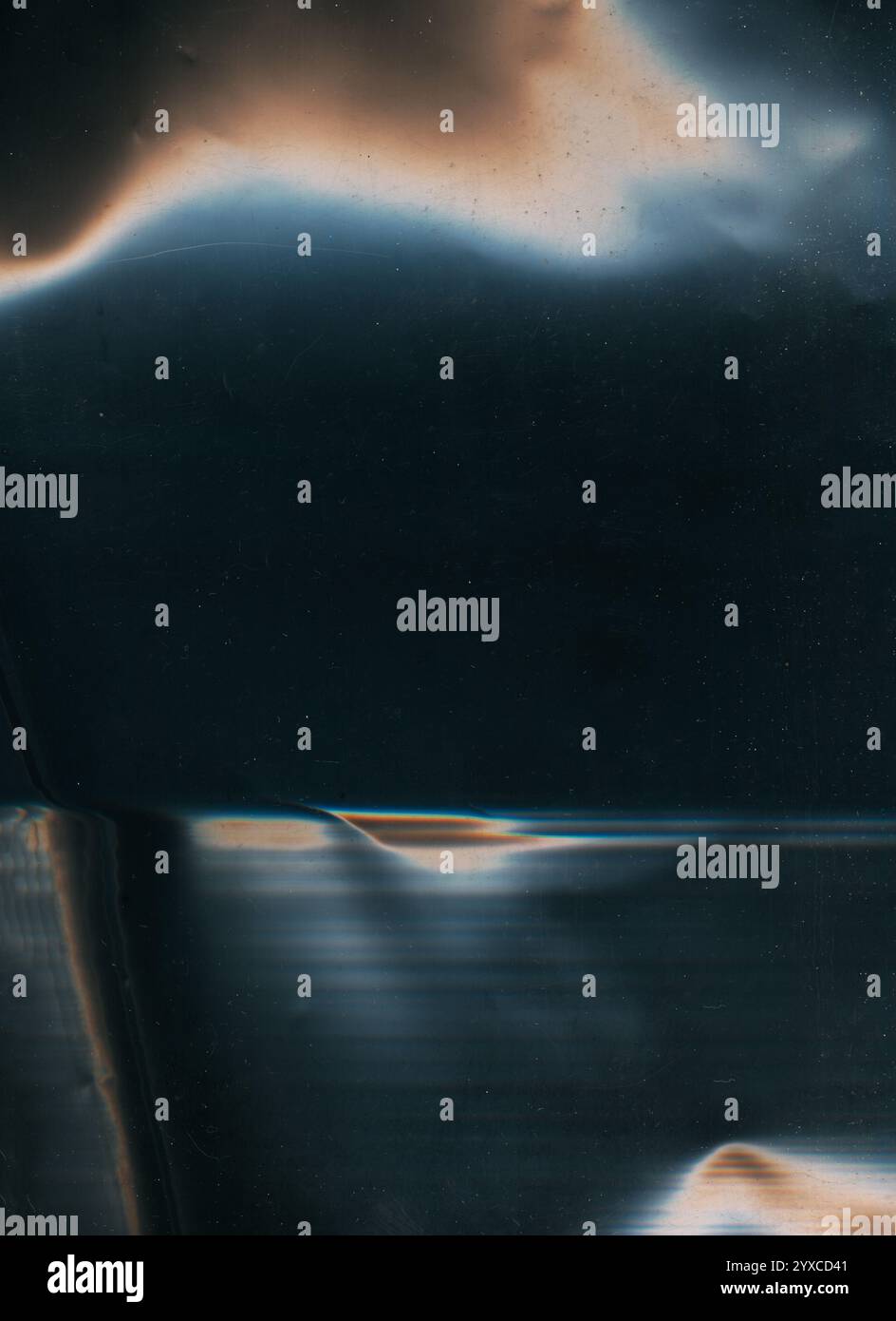 Old film. Dust scratches texture. Color defect overlay. White orange light flares distressed ...